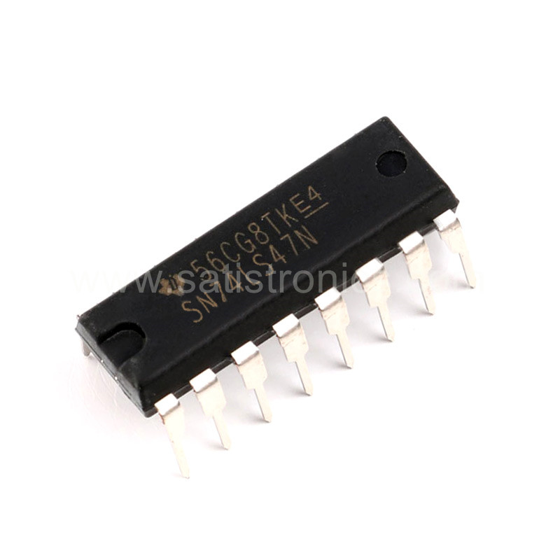 TI SN74LS47N 74LS47 DIP-16 LED Display Driver | Satistronics